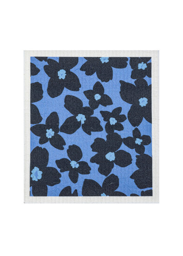 Periwinkle Floral Designer Sponge Cloth | MÜkitchen