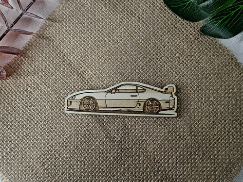Toyota Supra MK4 Wood Fridge Magnet | Mysite