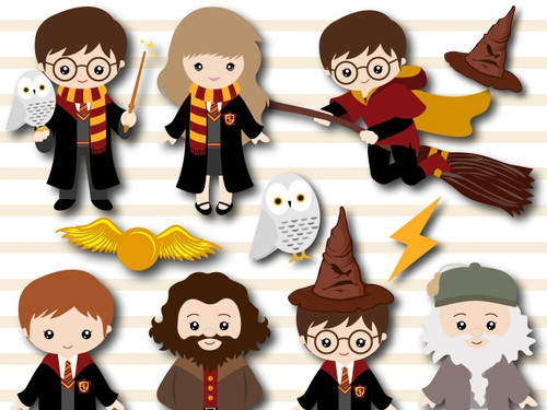 Harry Potter Digital Clip Art, Instant Download | Mysite