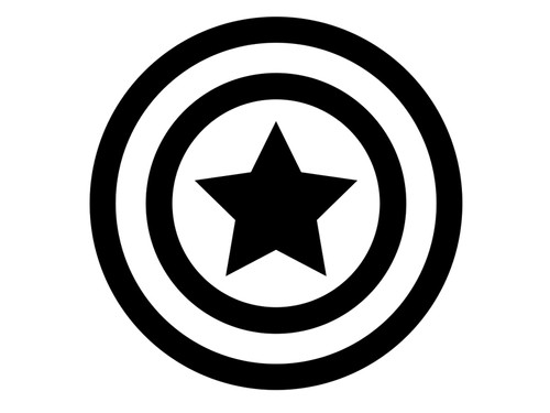 Captain America Shield Vinyl Decal, Superhero Decal | Mysite