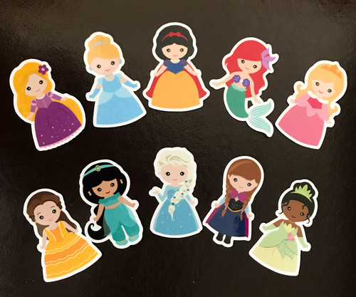 Cute Disney Princesses vinyl stickers | Mysite