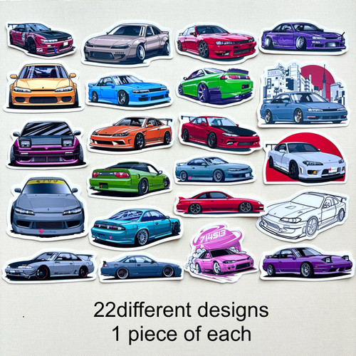 Nissan S13 S14 S15 Silvia 240sx, 200sx, 180sx, si180 Vinyl Stickers ...