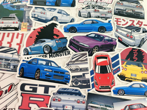 Nissan Skyline GTR32 GTR33 GTR34 GTR35 Japanese Sports Legend Vinyl ...