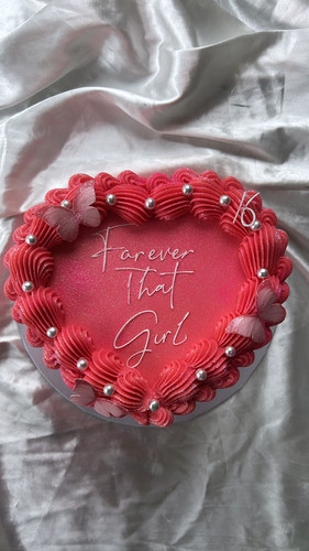 Forever Glitter Heart Cake | Baked By Skye