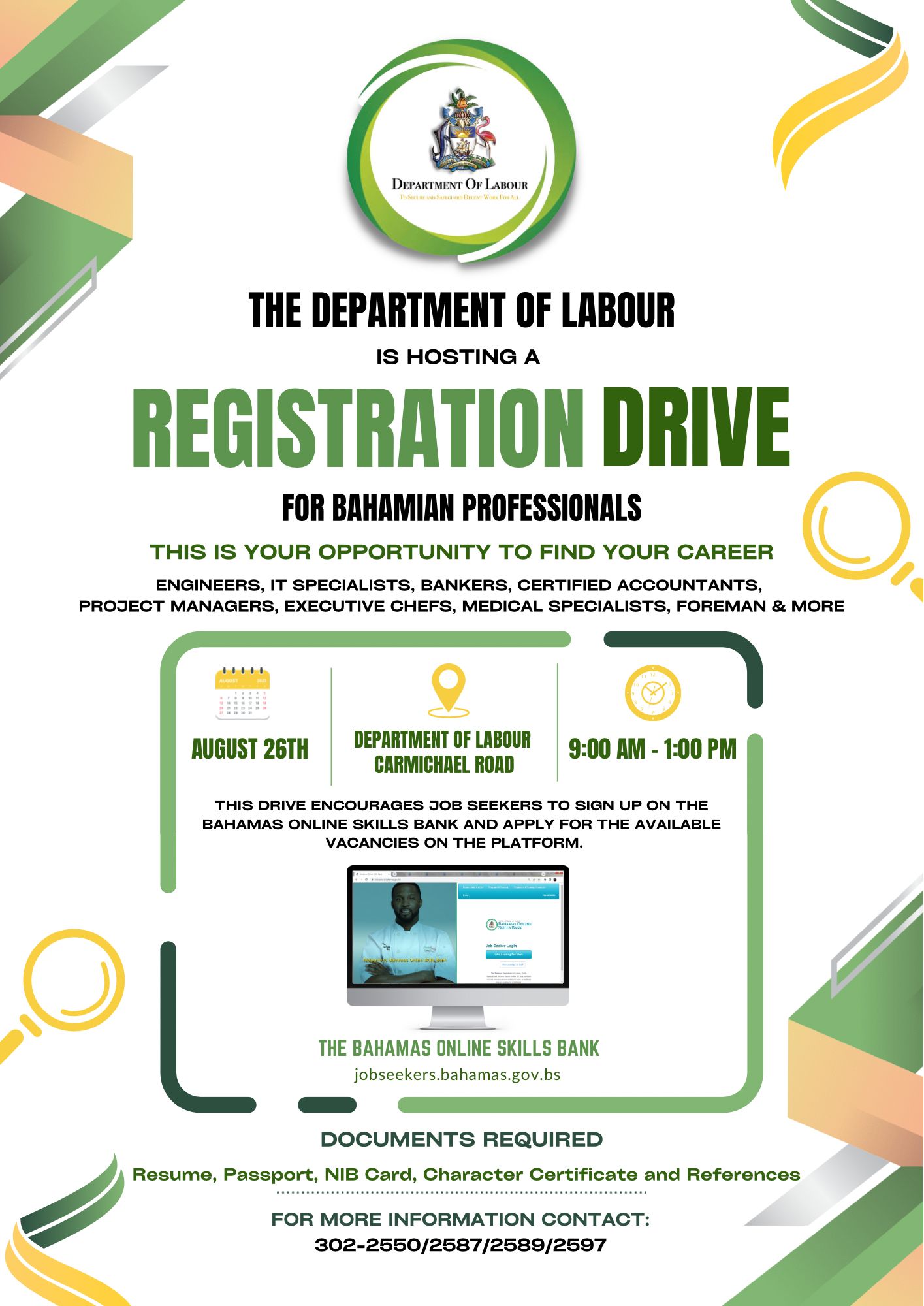 Plan To Attend: Department of Labour Registration Drive | August 26t, 2023