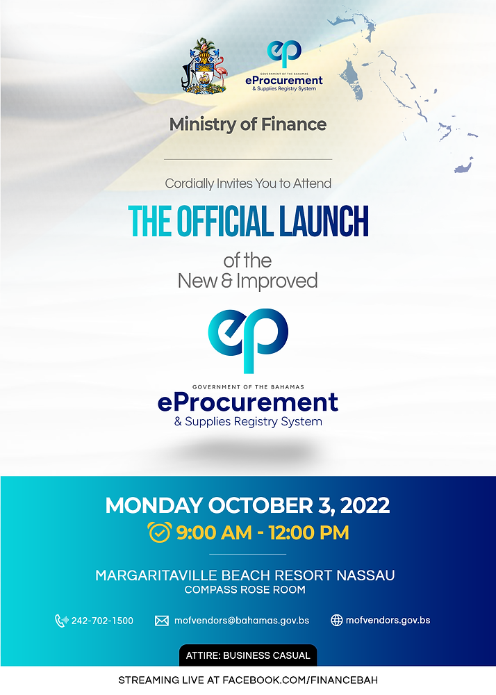 Plan To Attend: The Official Launch of the New EProcurement Portal ...