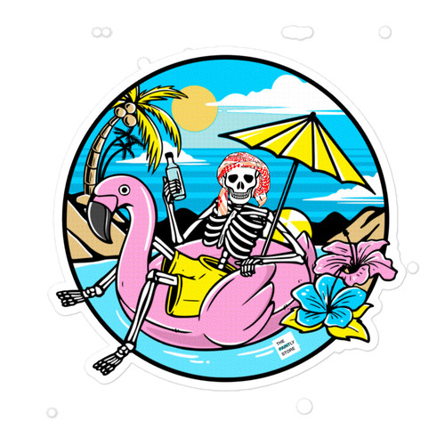 Pool Skulll Sticker | THE PAINTLY STORE