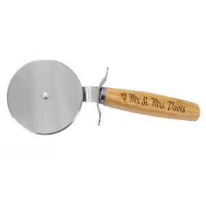Bamboo Pizza Cutter | Redline Engraving