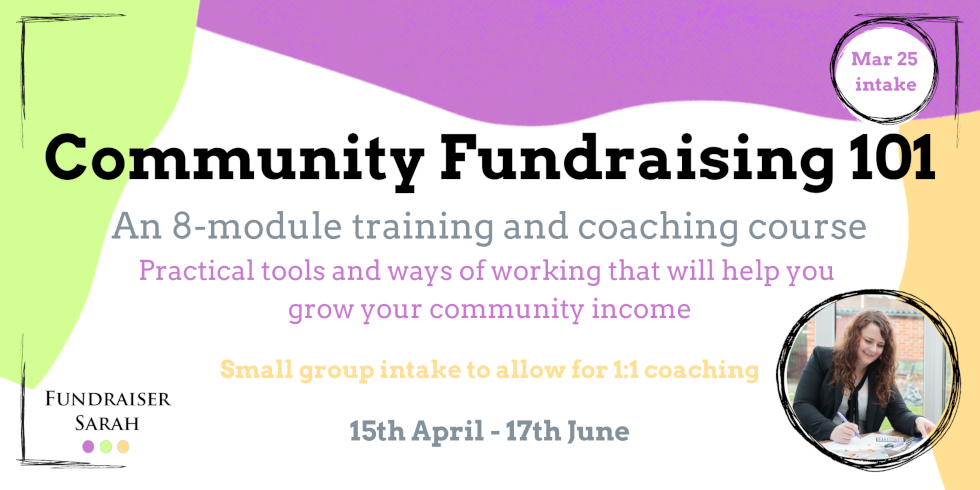 Community Fundraising 101 | Fundraiser Sarah