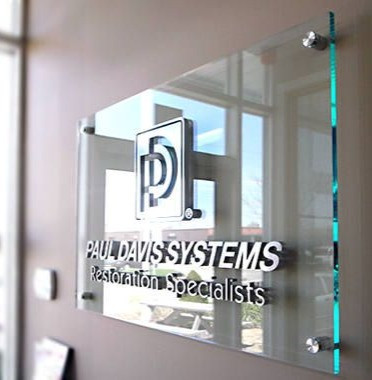 Engraved Glass Door Sign | signage-central