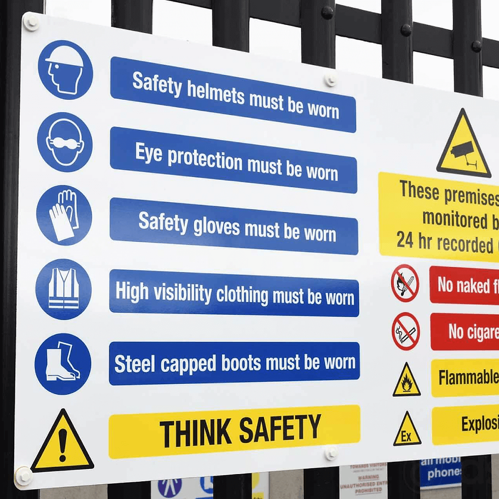 Safety Signage | Signage Central Philippines | Manila & Cebu Signage Maker