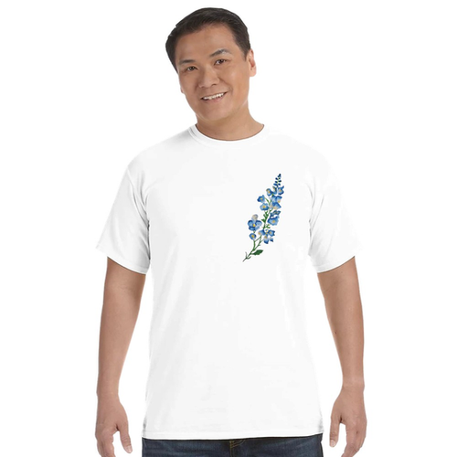Blue Snapdragon Unisex Heavyweight Crewneck T-Shirt | Lemkin Institute