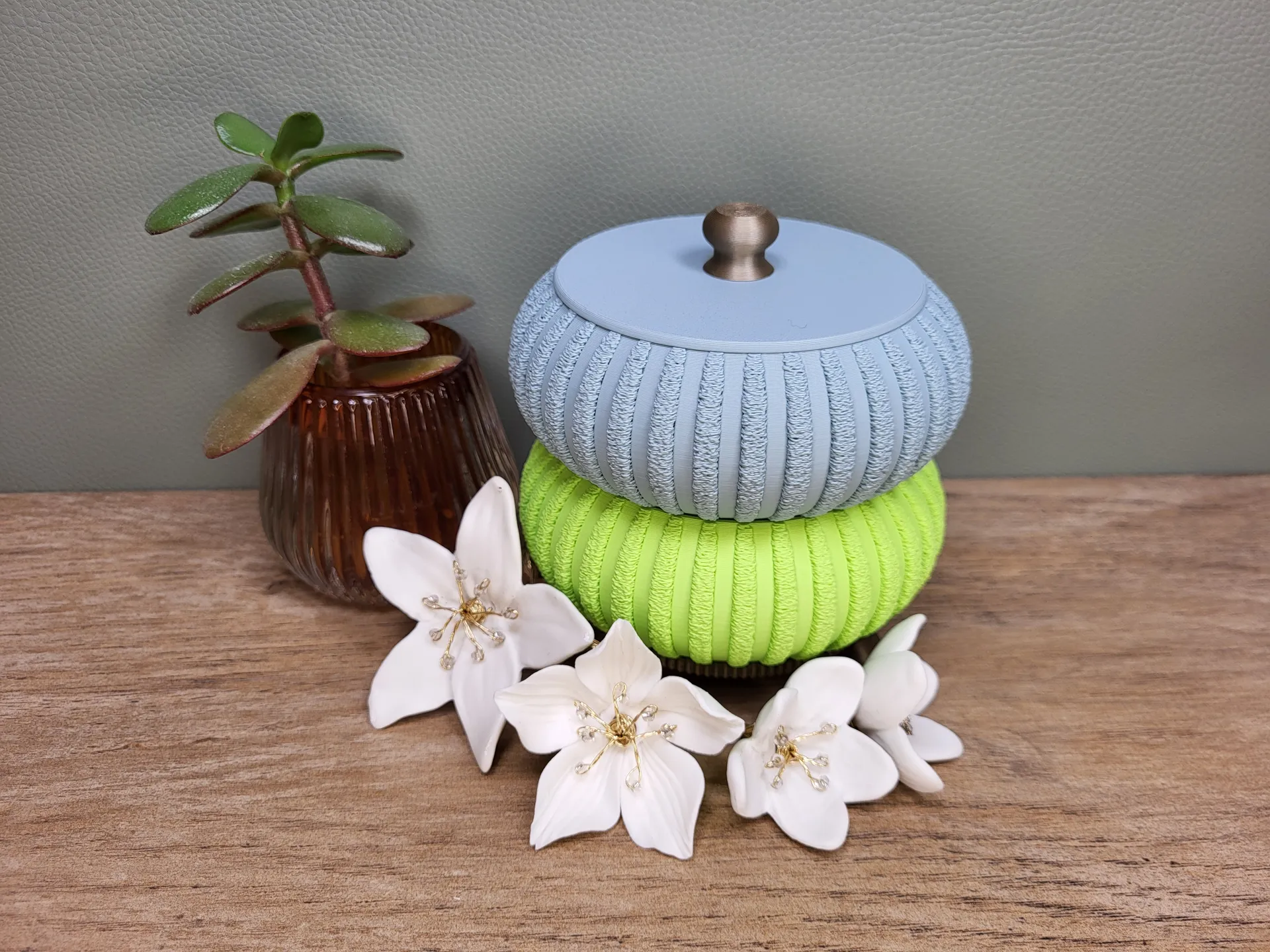 Stackable jewellery box Multicolour (2 pieces) | the3dprint.in