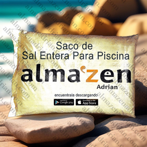 Sal Entera Saco de 100 libras sal criolla en grano para piscina ...