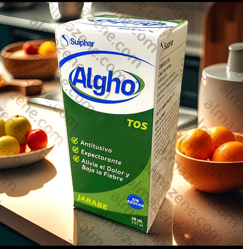 Algho Jarabe Tos Verde antigripal 60 ml algo sin azucar | almazene.com