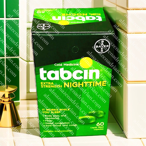 Tabcin Liquid Gel Noche Bayer caja de 60 unidades | almazene.com