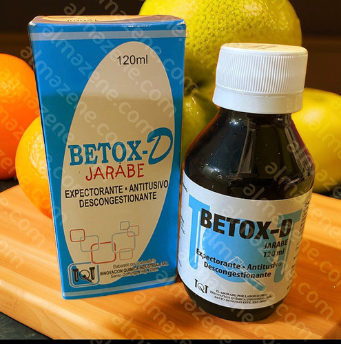 BETOX-D JARABE EXPECTORANTE ANTITUSIVO DESCONGESTIONANTE 120ml ...