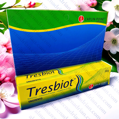 Tresbiot 30g Caplin Neomicina, PolimoxinaBSulfato, Bacitracina de Zinc ...