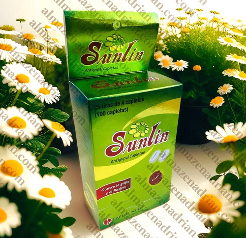 Sunlin antigripal Caplin 25 /4 tabletas pastilla | almazene.com