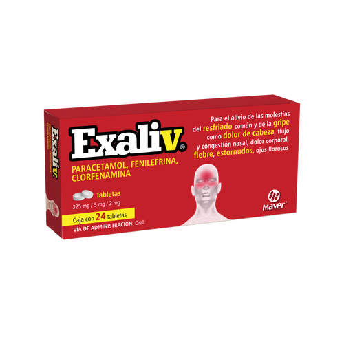 EXALIV, ANTIGRIPAL C 24 TABLETAS | Innofarmx