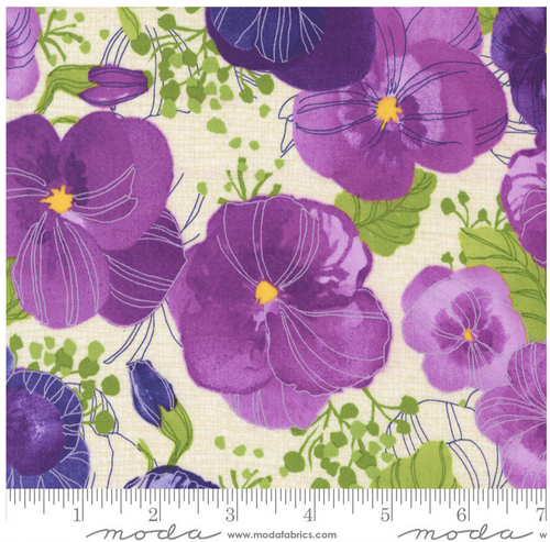 Pansys Posies 48720 11 Lavender by Robin Pickens for Moda Fabrics ...