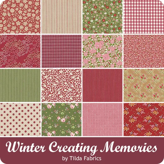 Creating Memories Winter Fat Quarter Bundle Tilda Fabrics 300209 16-Fat ...