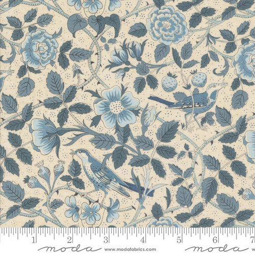 Sacre Bleu 13972 12 Bleu Pearl by French General Blue for Moda Fabrics ...