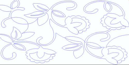 Blooms Pantograph | SewMuchLoveQuiltShop