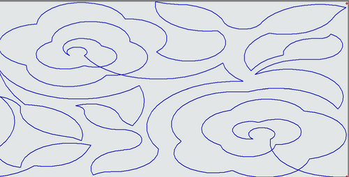 Rose Leaves Pantograph | SewMuchLoveQuiltShop