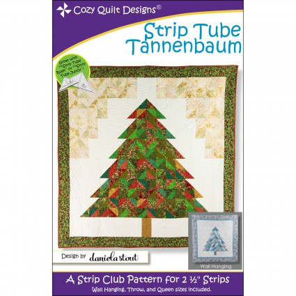 Strip Tube Tannenbaum Pattern CQD01169 | SewMuchLoveQuiltShop