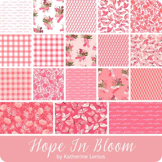 Hope in Bloom 2 1/2" Rolie Polie RP-11020-40, RIley Blake design fabric ...