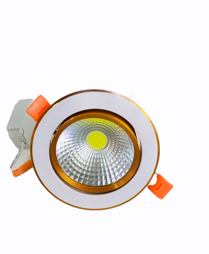 MODI-10W COB Spot Light-White Body with Golden Ring | VAARMOR LIGHTING