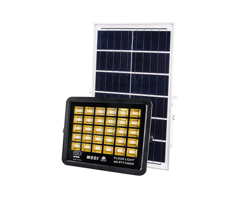 MODI 400W Solar Flood Light with Smart Sensor Solar panel and Remote ...