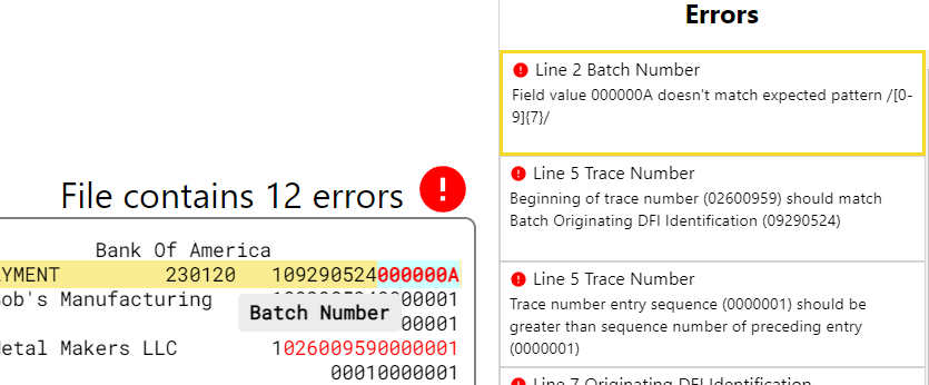 Validate ACH files with our free tool