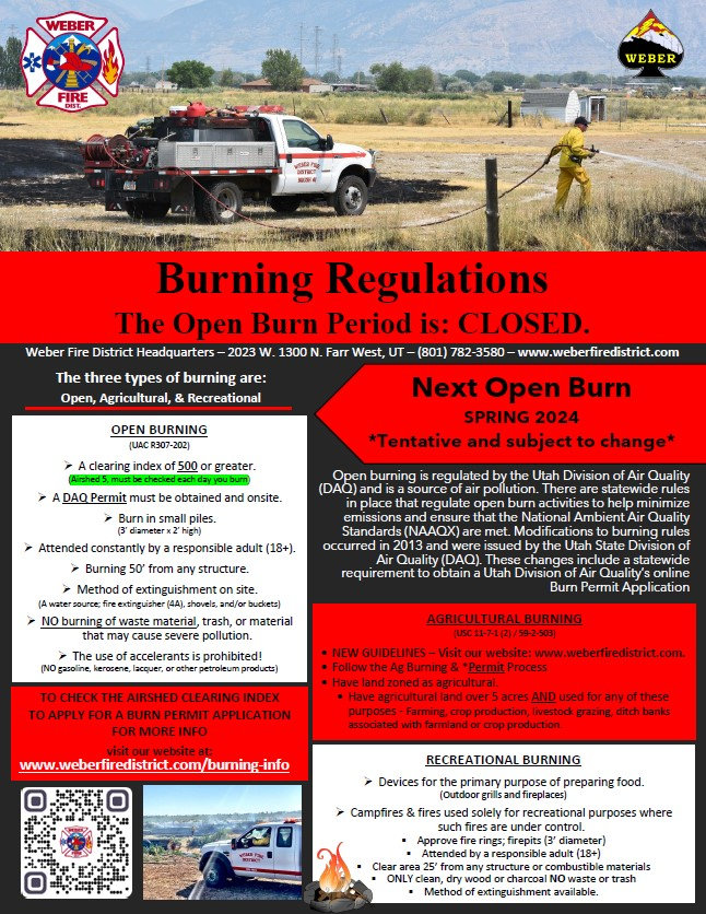 2023 OPEN BURN is CLOSED!