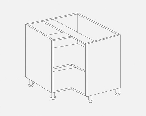 L Shaped Corner Base Unit | Supply Kitchen Doors