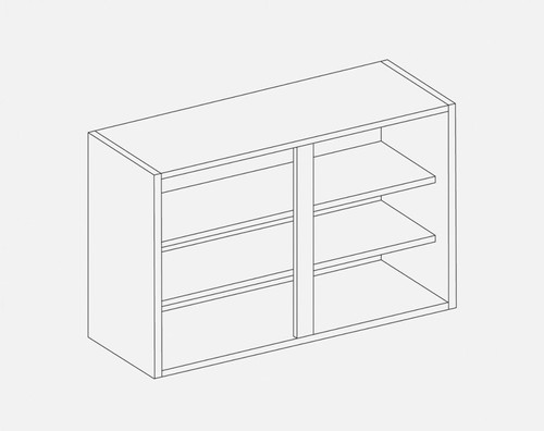 Double Wall Unit - Light Grey | Dust Grey | Oak | Supply Kitchen Doors