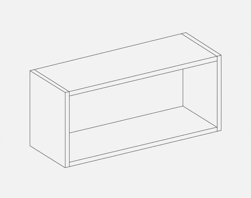 Fridge/freezer Bridging Unit - White | Ivory | Supply Kitchen Doors