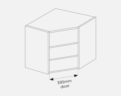 Splay Corner Wall Unit | Supply Kitchen Doors