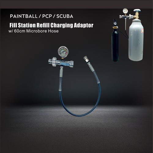 ULTRAFORCE Paintball G5/8" Gas Refill Adaptor with Hose ...