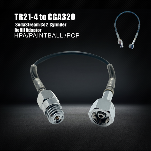 ULTRAFORCE CGA 320 to Tr-21 ULTRAFORCE Soda Cylinder Refill Adaptor ...