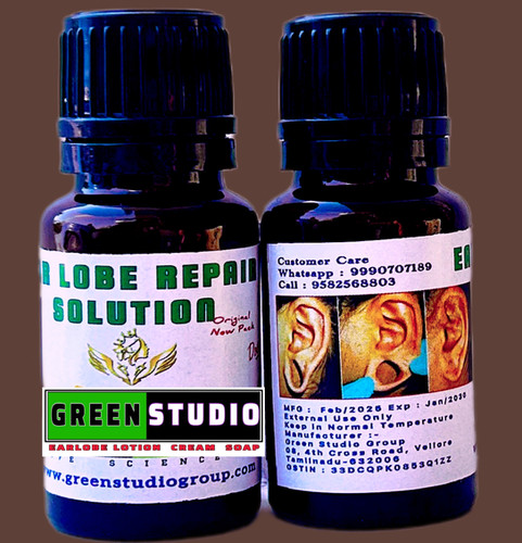 Ear Lobe Repairing Lotion 15ml full kit by Green Studio ( Pack for 150 ...