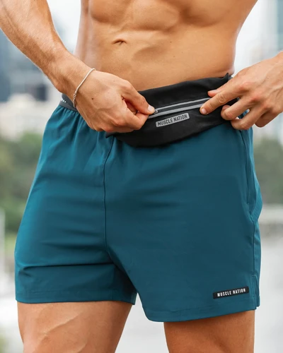 Muscle Nation Run Belt | Bitumen 2 Bush
