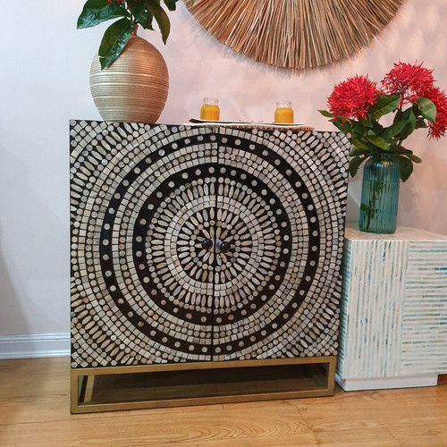 classic design bone inlay sideboards | Rustic Green Home