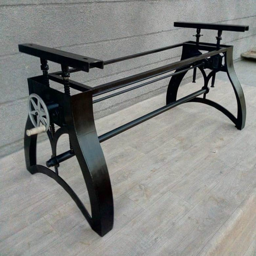 Industrial lux Crank Hand crank Table Base | Rustic Green Home