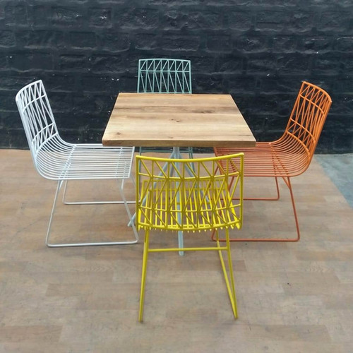 Outdoor wire chair table set | Rustic Green Home