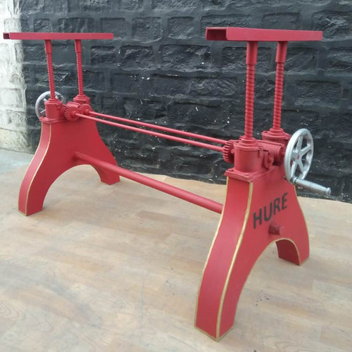 hure red crank table base Houston | Rustic Green Home
