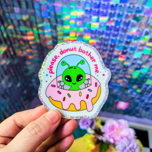 Alien Donut Sticker | Maisie James Co.