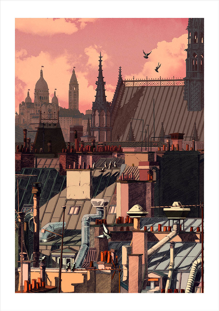 Tirage Paris City Pop part 2 - Paul Duru | un jour une illu
