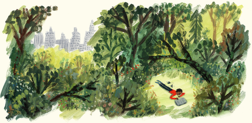 Tirage 40 x 50 cm Silence - Marc Majewski | un jour une illu